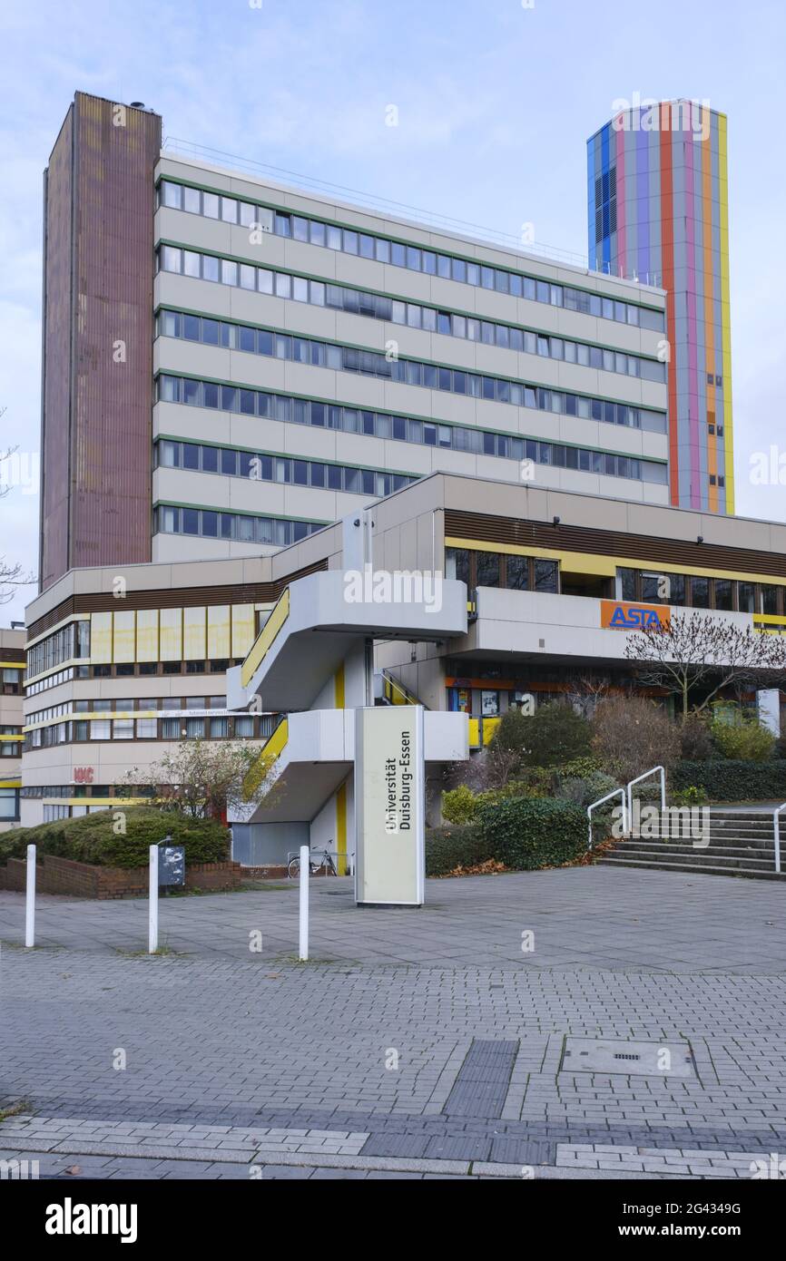 Building of the University Duisburg-Essen, Essen, Ruhr area Stock Photo ...