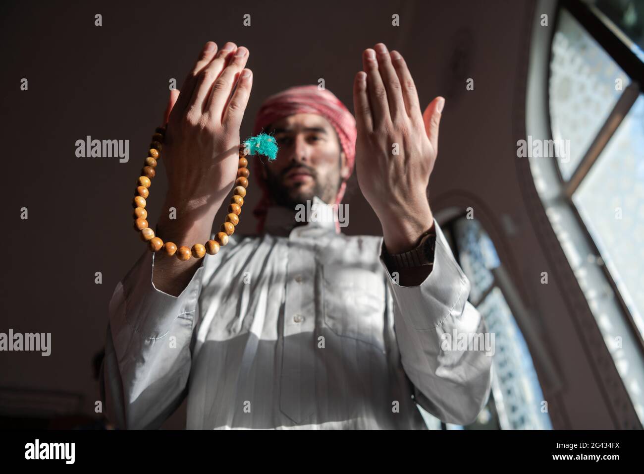 Muslim prayer inside the mosque in namaz worship Allah Stock Photo - Alamy
