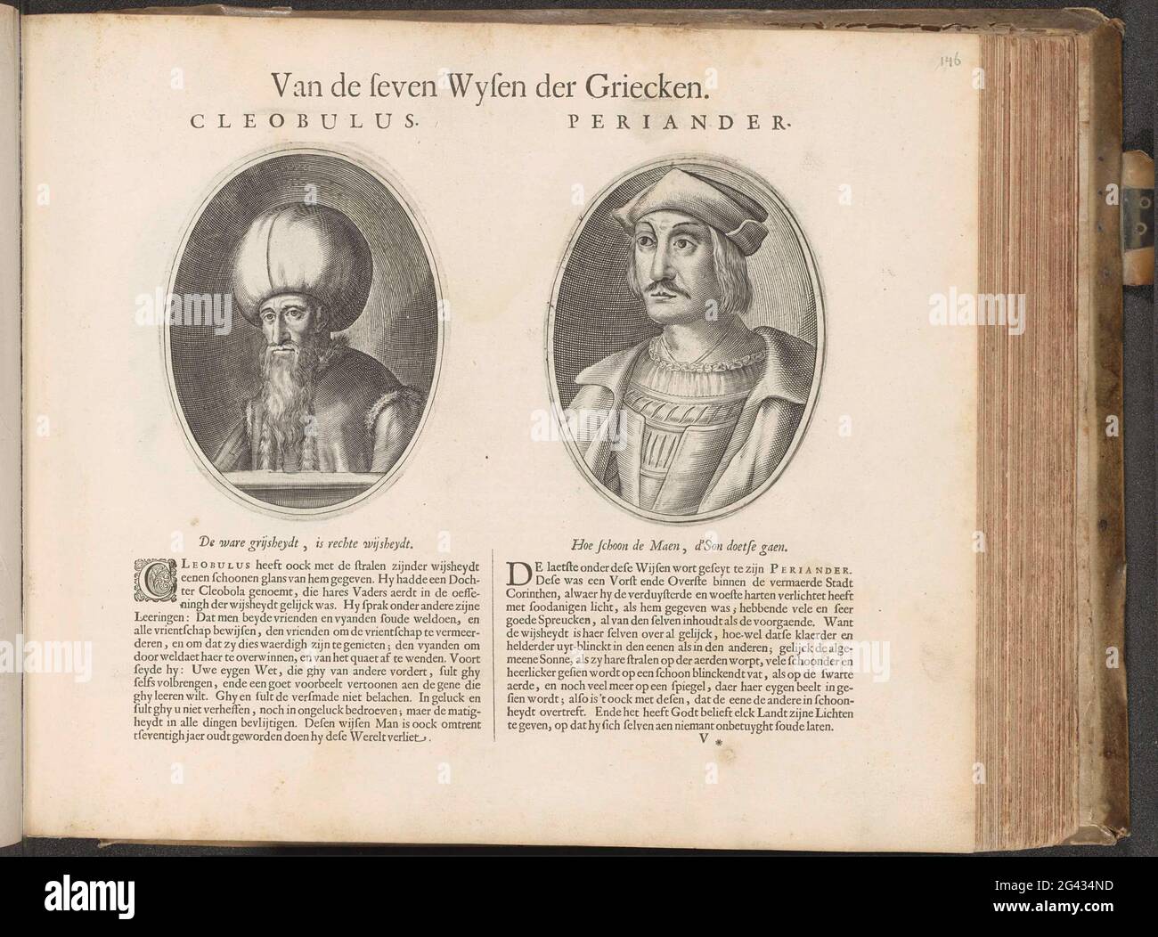 Portraits of Cleobulus and Periander; From the Seven Wysen der Giecken ...
