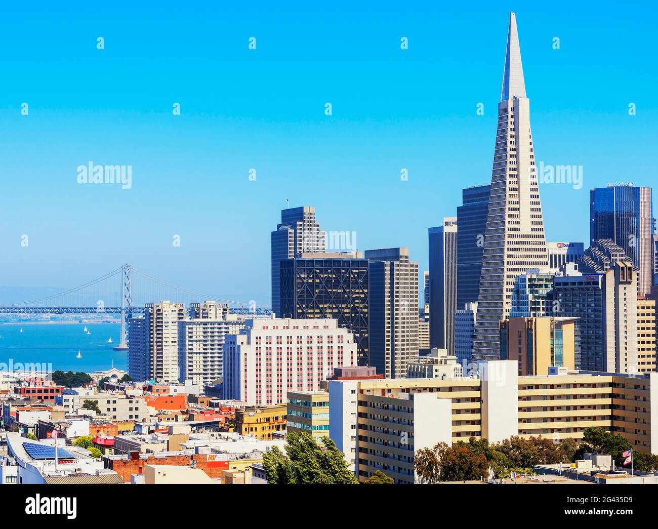 Financial district skyline, San Francisco, California, USA Stock Photo ...