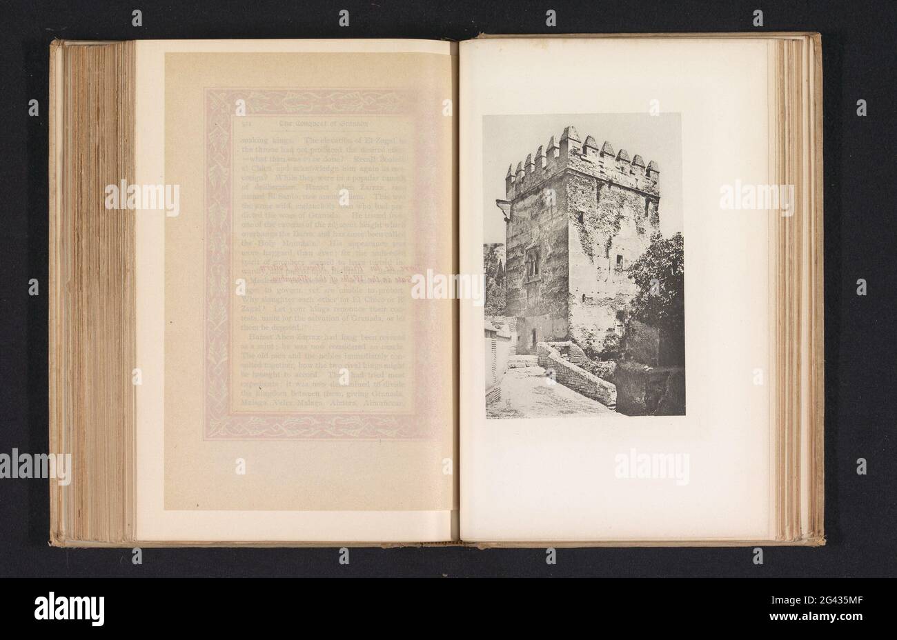 View of the Torre de Los Picra from the Alhambra; Torre de los Picos, a ...