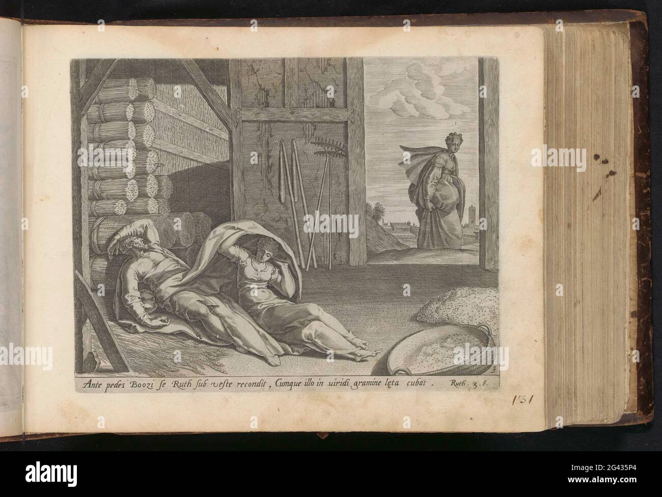 Ruth is sleeping at the foot of Boaz; The history of Ruth; History of ...