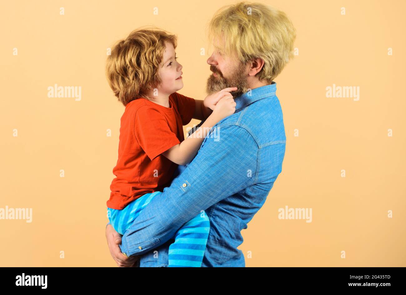 Family time. Parentship concept. Father and son. Good Family ...