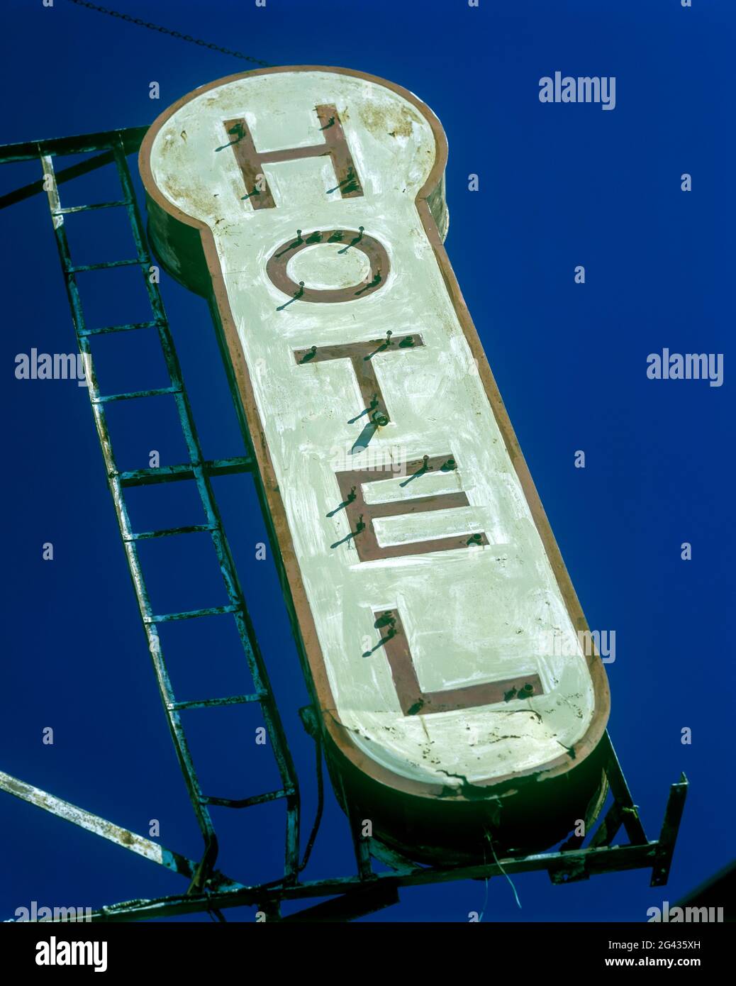 2006 HISTORICAL RUSTED OLD HOTEL SIGN KELLER HOTEL GREENWICH VILLAGE ...