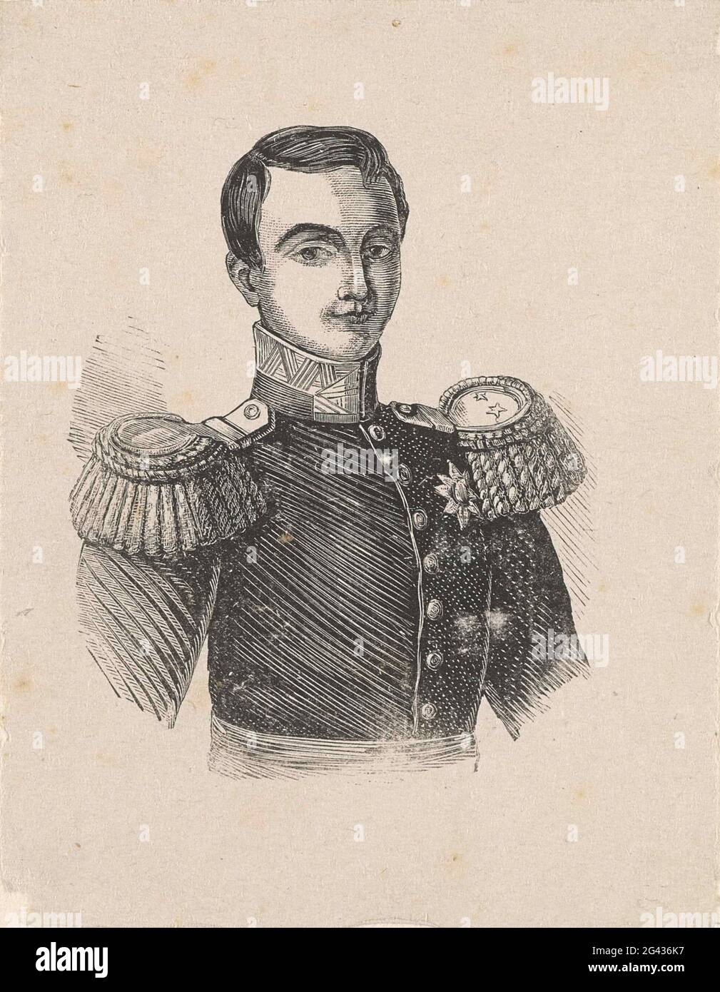 Portrait of a man with epaulettes Stock Photo - Alamy