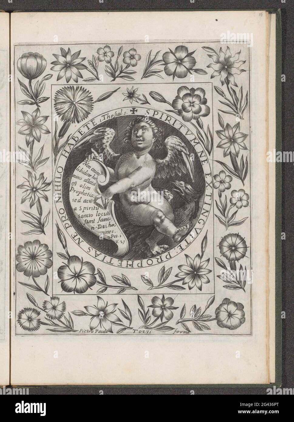 Angel with banderol; Imagini Gentilissime delle Dodici Sibille ...