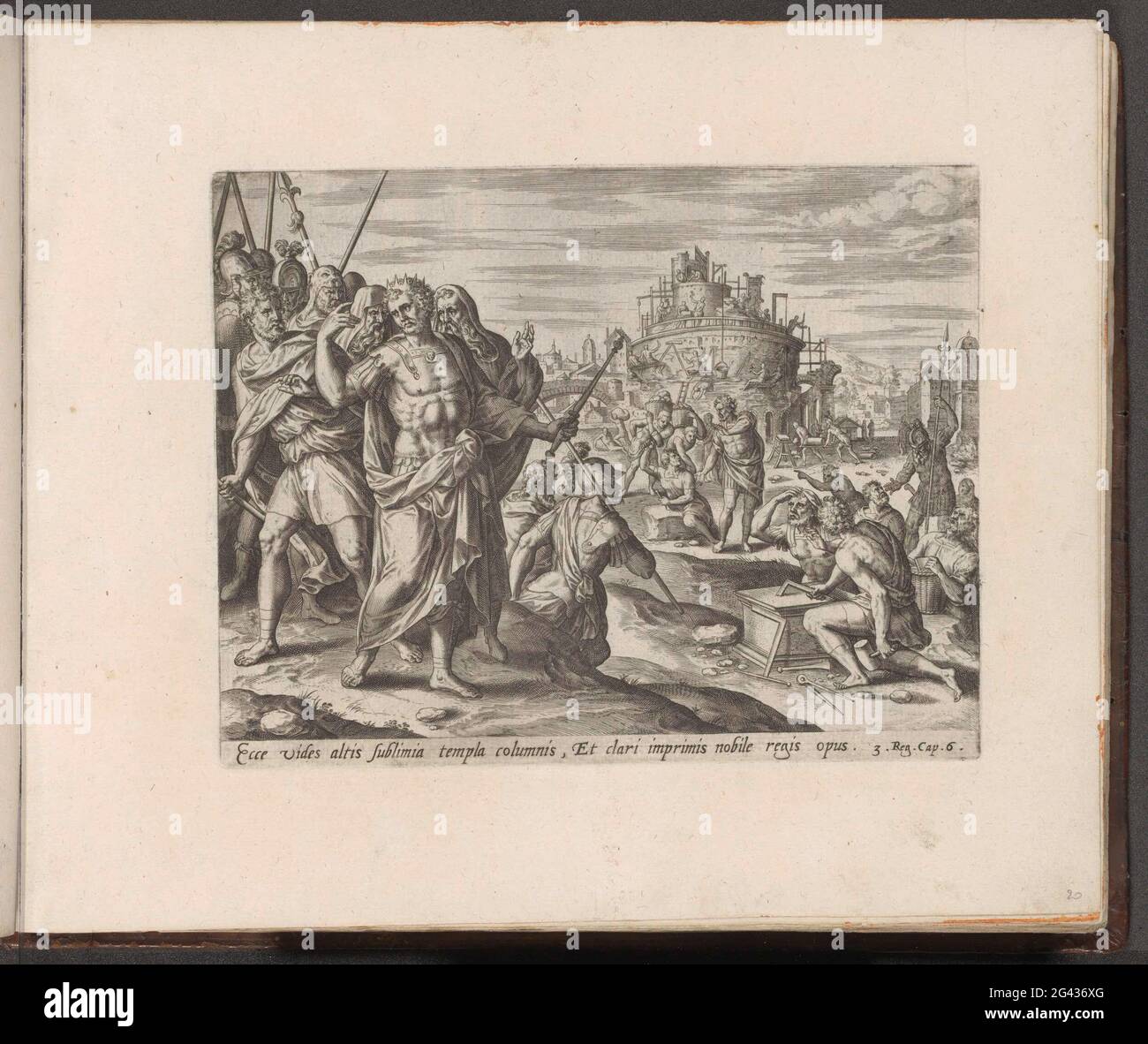 Solomon has the temple build; History of Solomon; Historia Salomonis ...