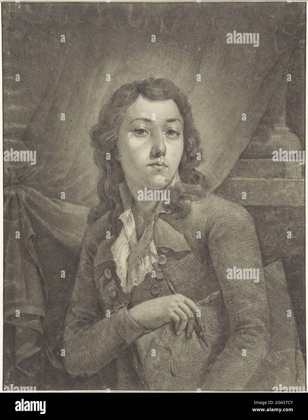 Self-portrait of Nicolaus Ritter Stock Photo - Alamy