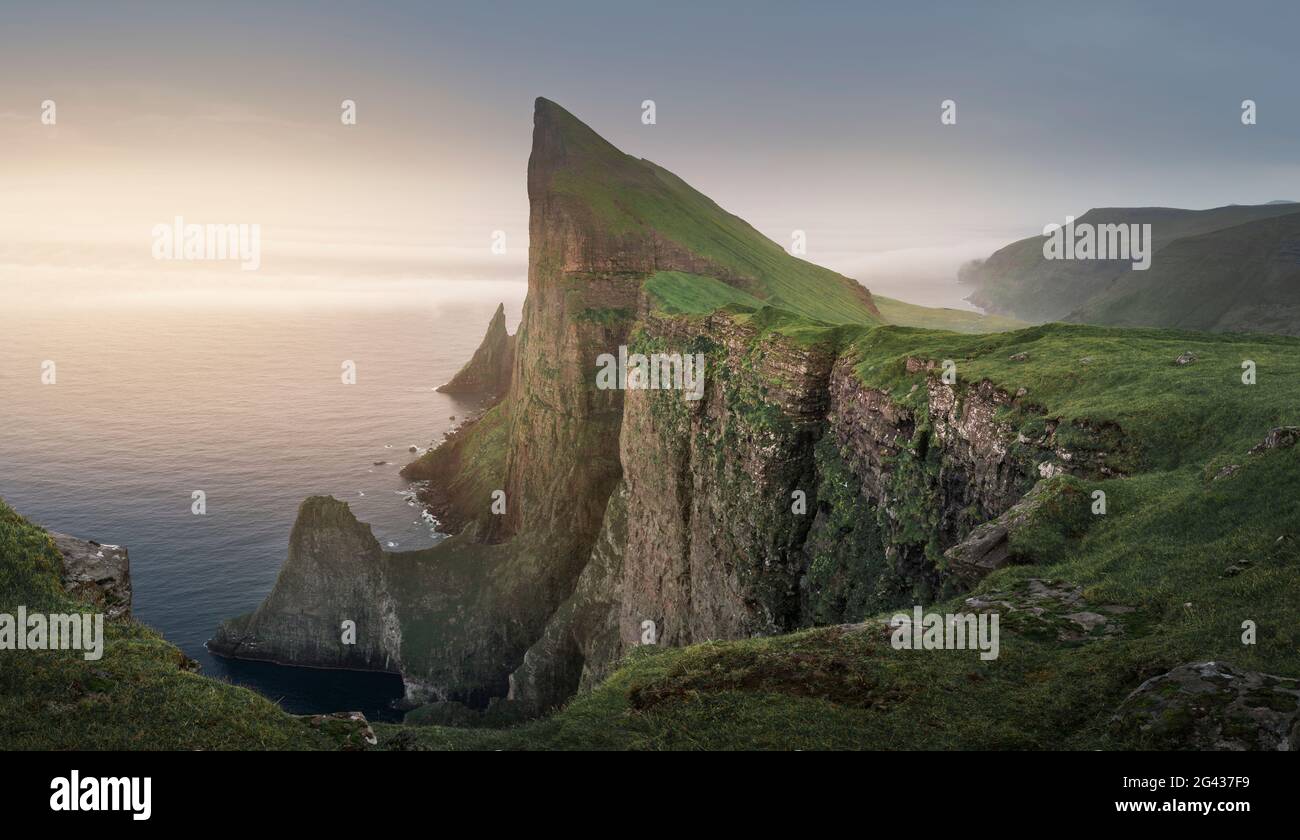 Cliffs at Mylingur on Streymoy Island, Faroe Islands Stock Photo - Alamy