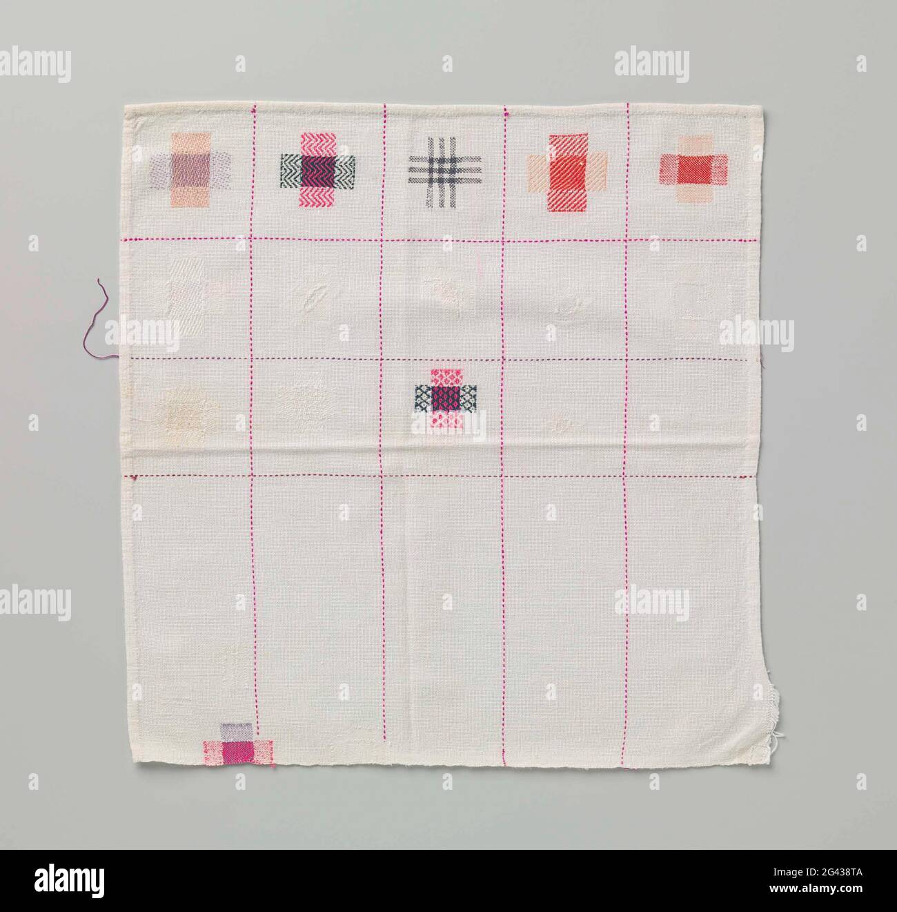 Stop flap with vertical and horizontal driving wires, which divide the ...