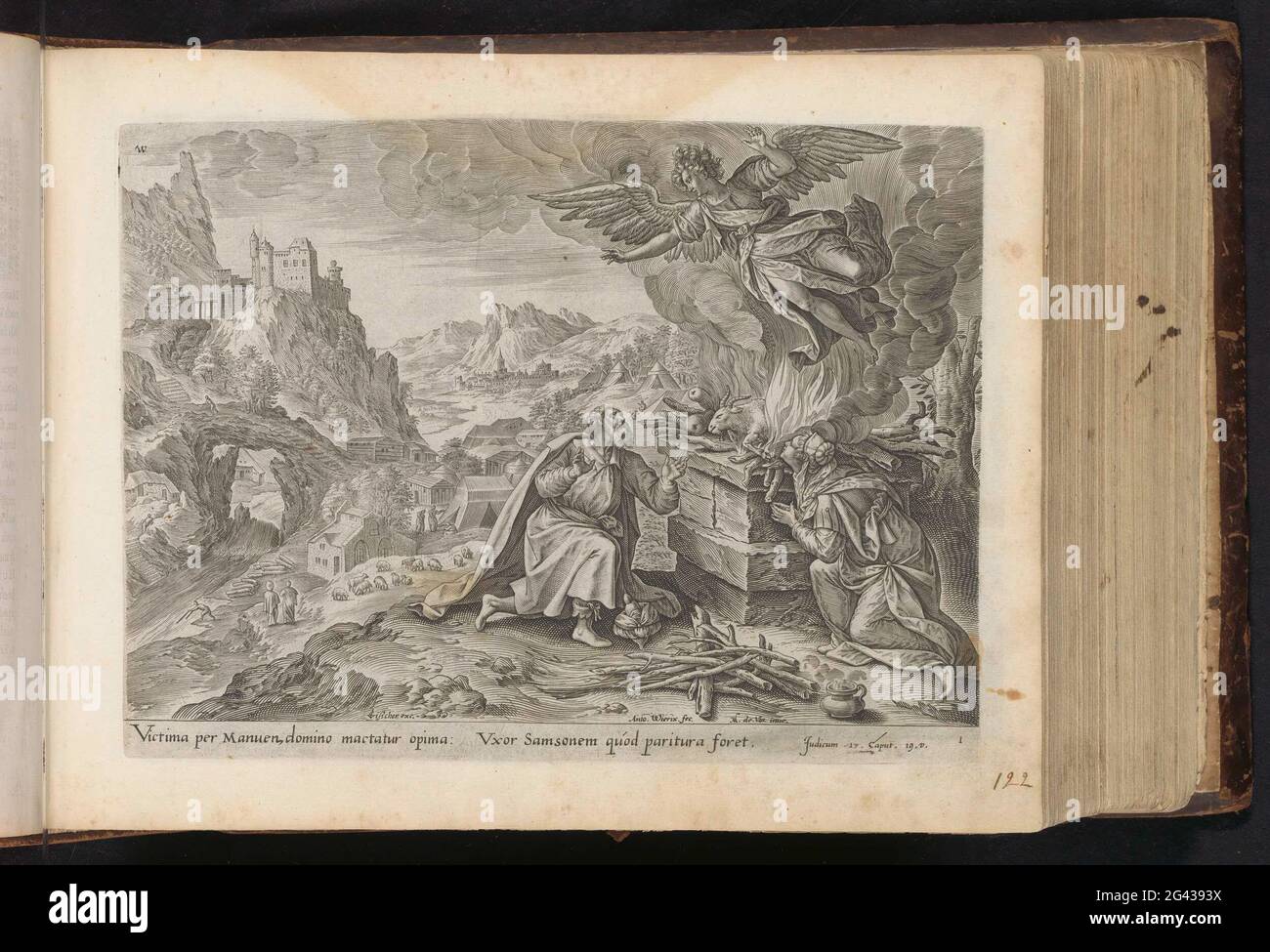 Sacrifice of manoach; The history of Samson; History of Simson; Den ...