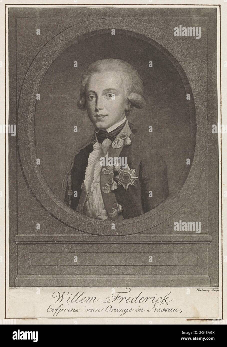 Portrait of Willem I Frederik, King of the Netherlands. Portrait of ...