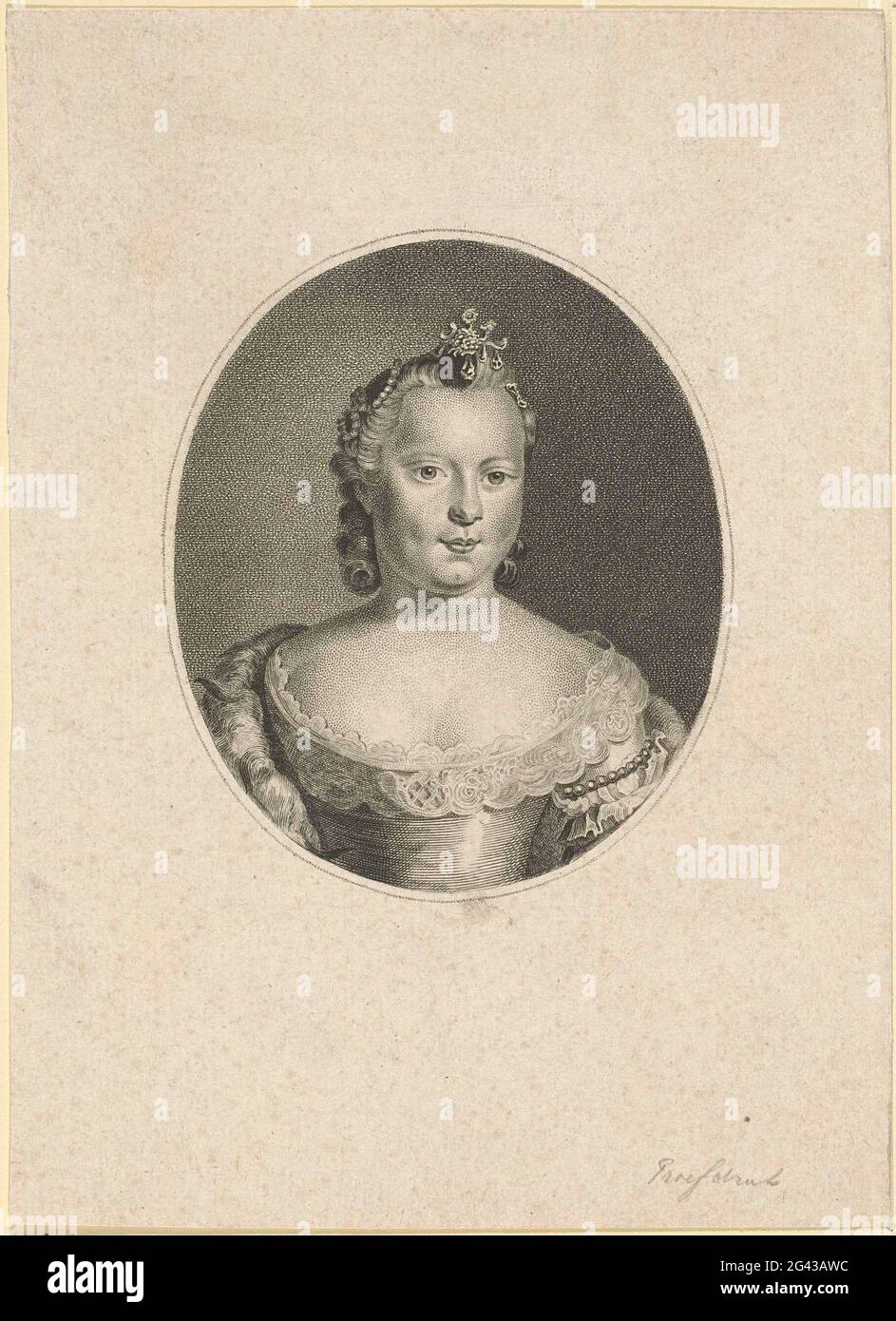 Portrait of Carolina, Princess of Orange-Nassau. Portrait of carolina ...