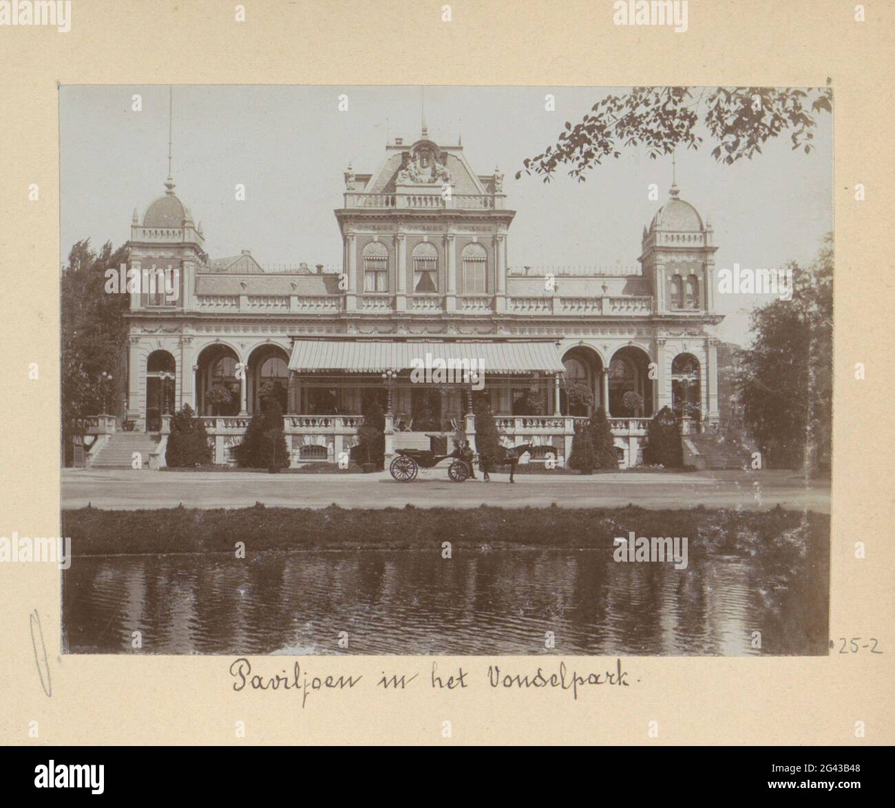 Pavilion in the Vondelpark in Amsterdam. Photo 2 on Albumblad 25 from ...