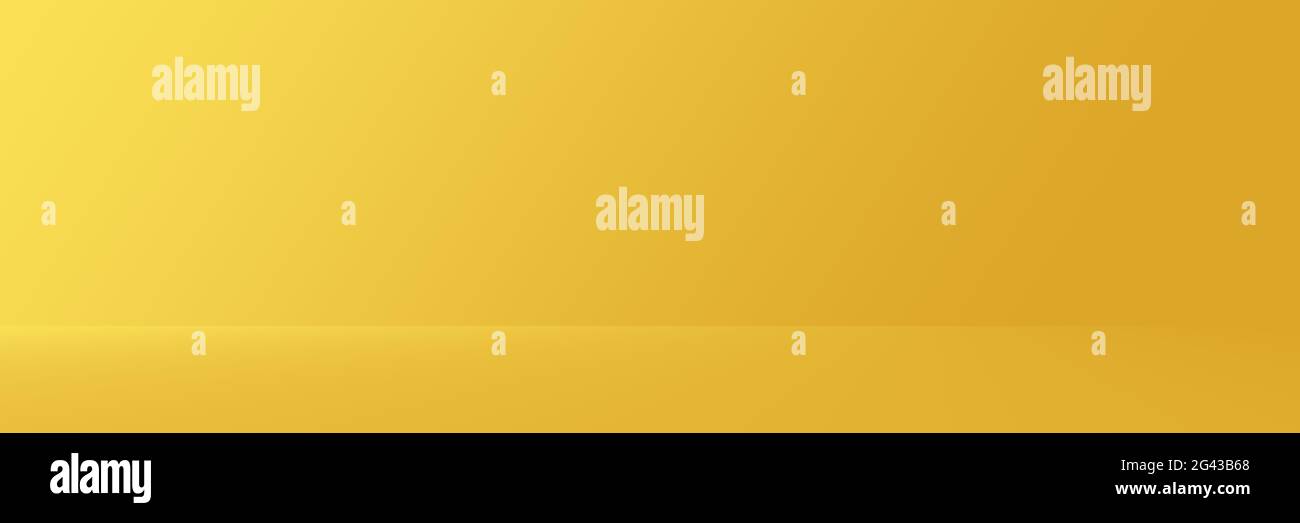 Studio Background - Bright Gold Gradient horizontal studio room wall ...