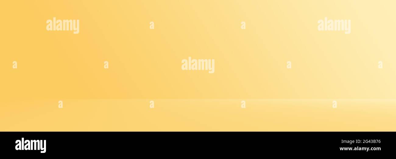 Studio Background - Bright Gold Gradient horizontal studio room wall ...