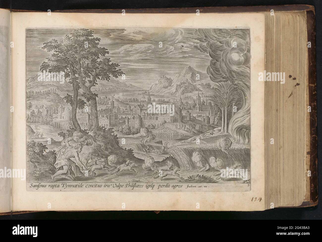 Simson lights up the cornfields of the Philistines; The history of ...