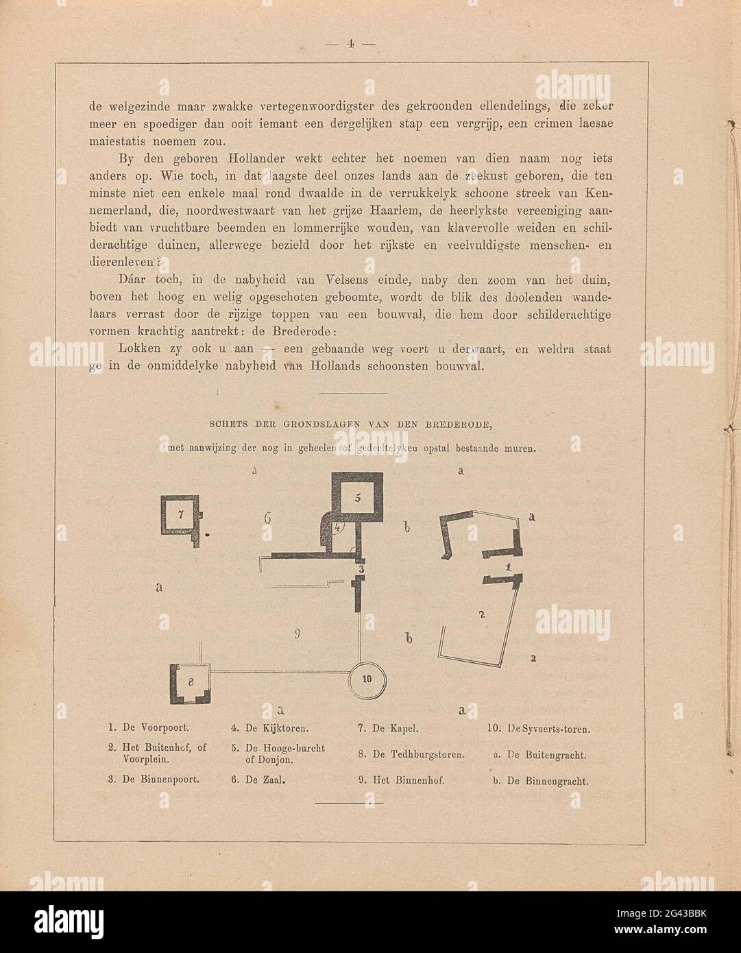 Floor plan of the ruin of Brederode Castle Stock Photo - Alamy