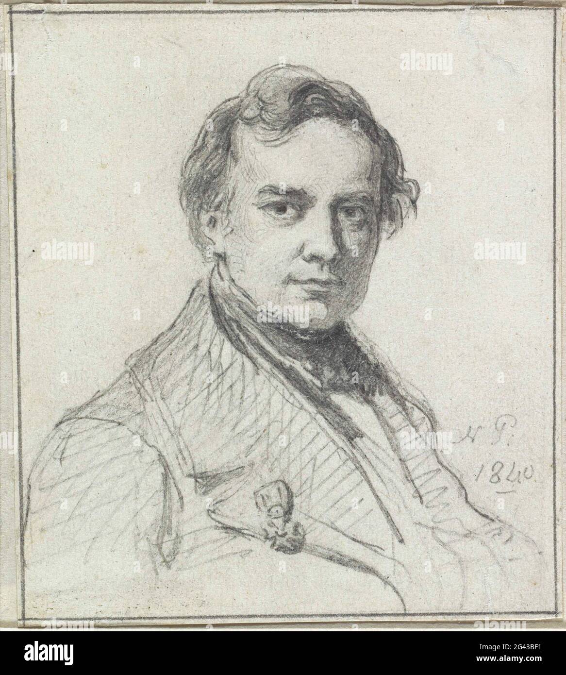 Portrait of Jan Willem Pieneman Stock Photo - Alamy