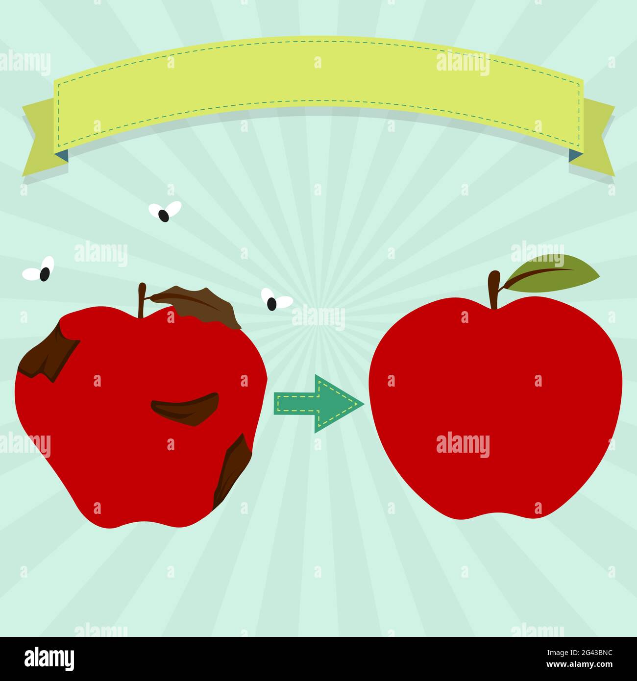 Apple fungal disease Stock Vector Images - Alamy