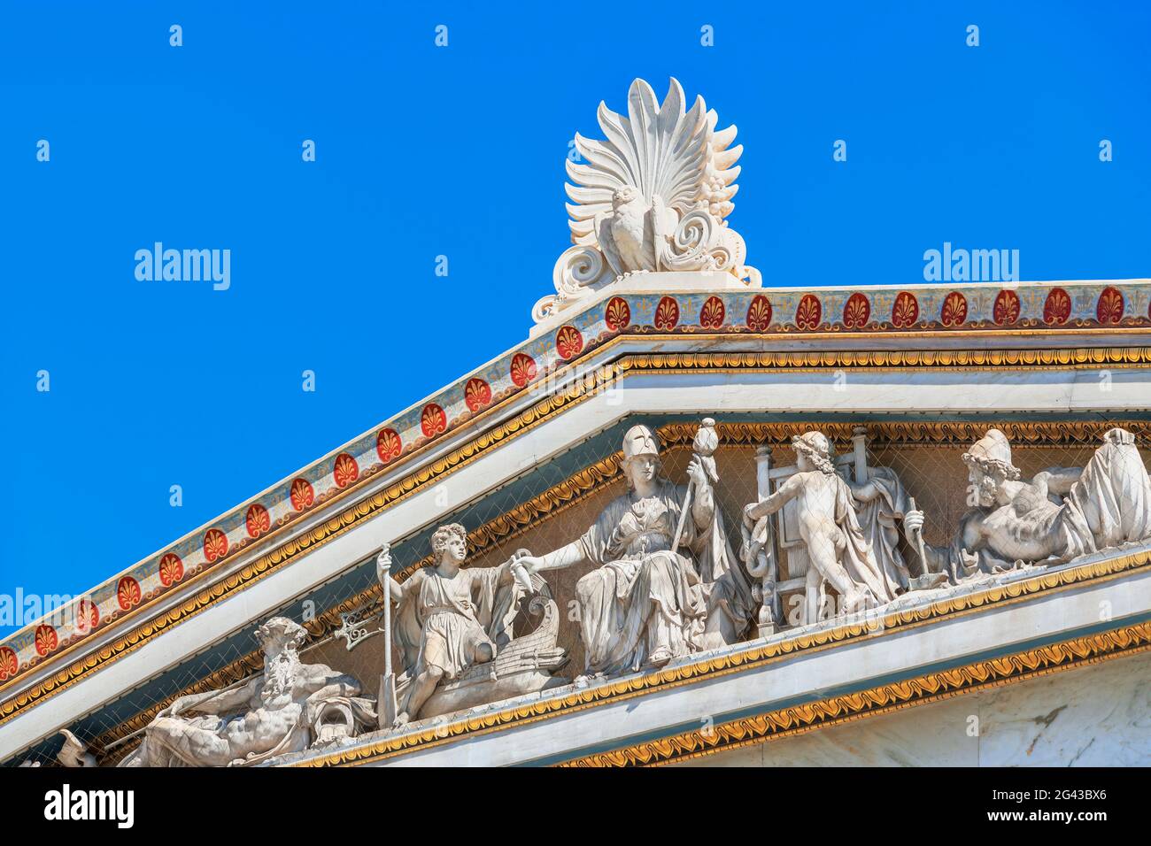 Academy of Athens roof detail, Athens, Greece, Europe Stock Photo - Alamy
