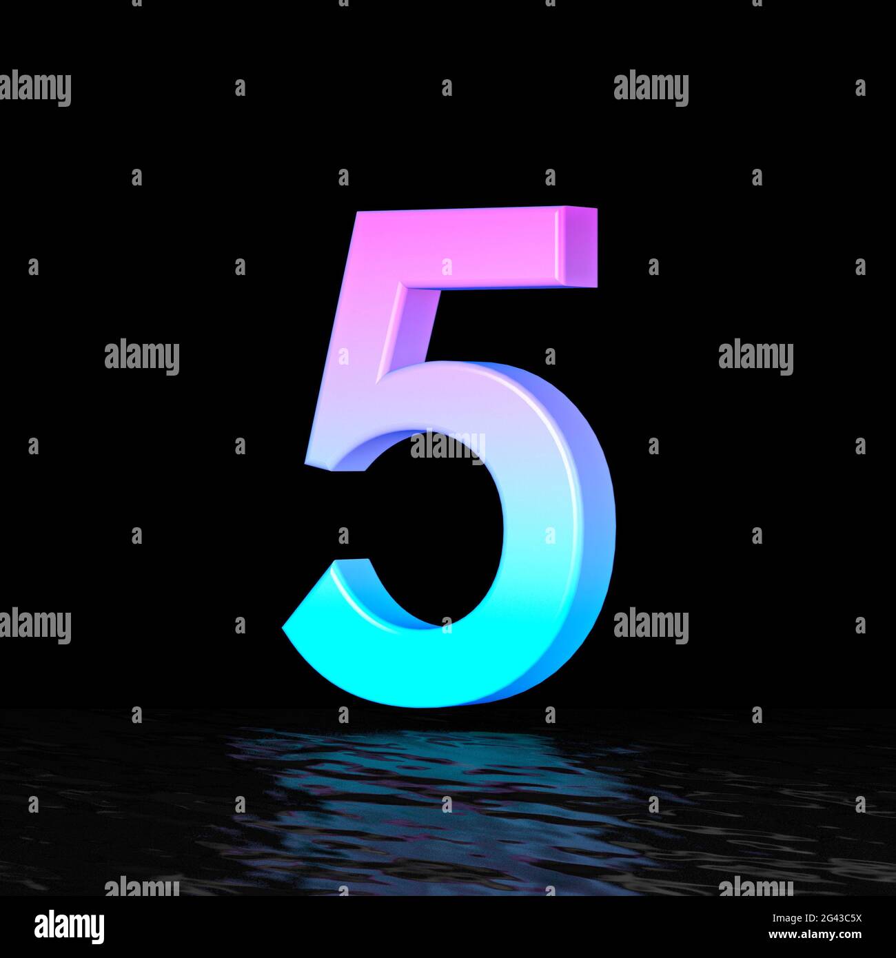 Number 5 neon hi-res stock photography and images - Alamy