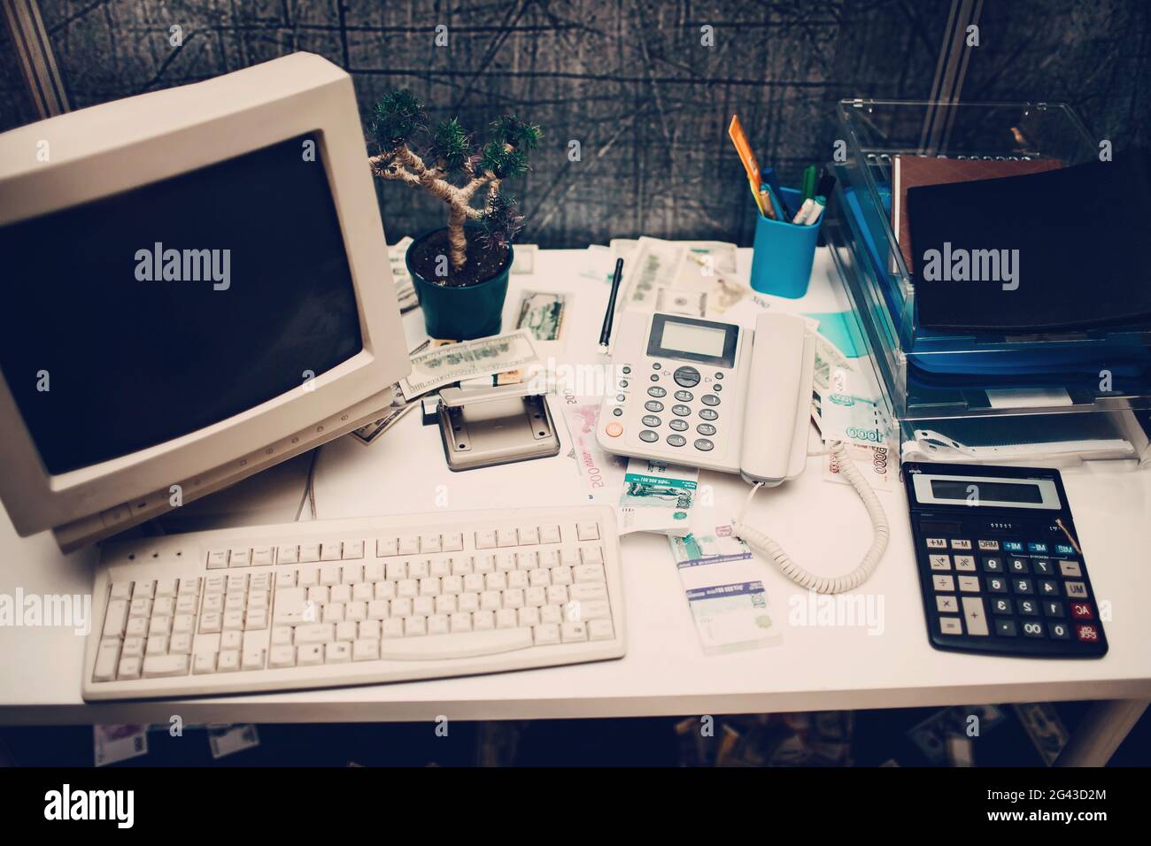 Old fashioned computer hi-res stock photography and images - Alamy