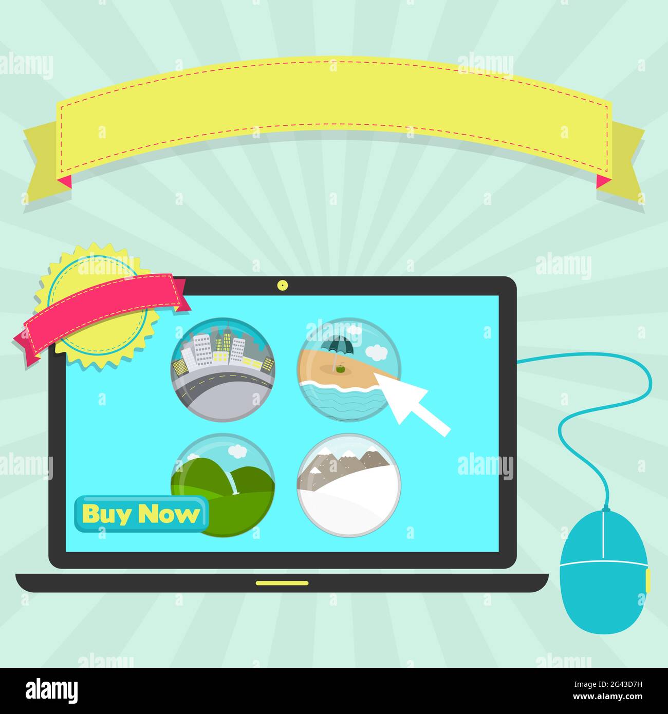 City shopping destination Stock Vector Images - Alamy