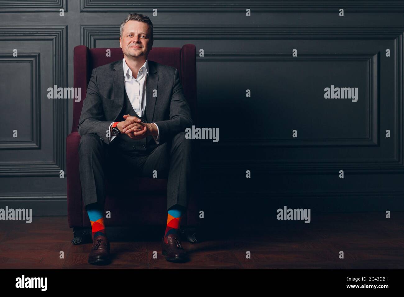 Elder middle aged man hi-res stock photography and images - Alamy