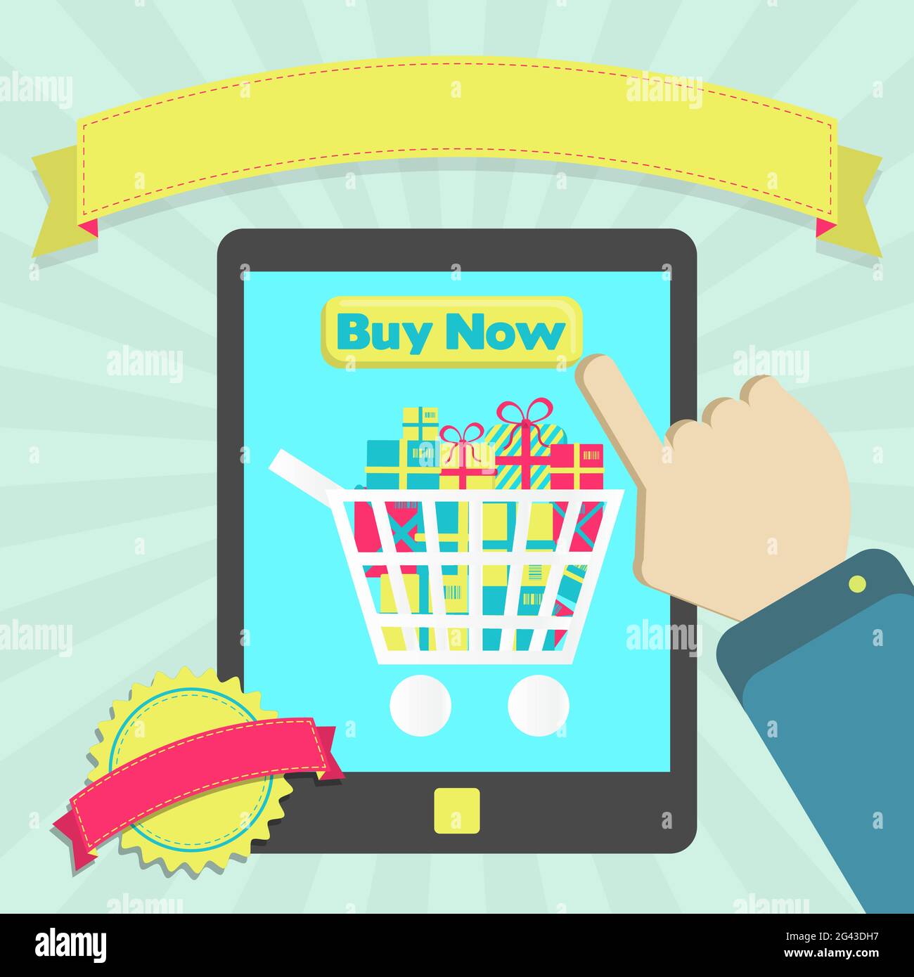 Blank tablet screen Stock Vector Images - Alamy