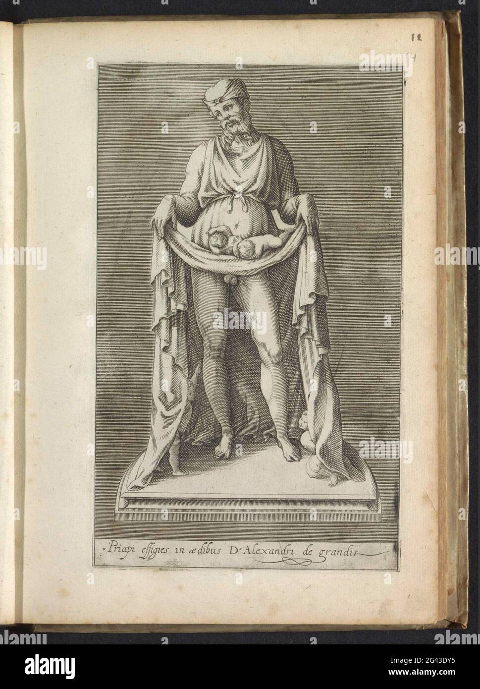 Sculptuur Van Priapus; Pole of the great images of the house d ...