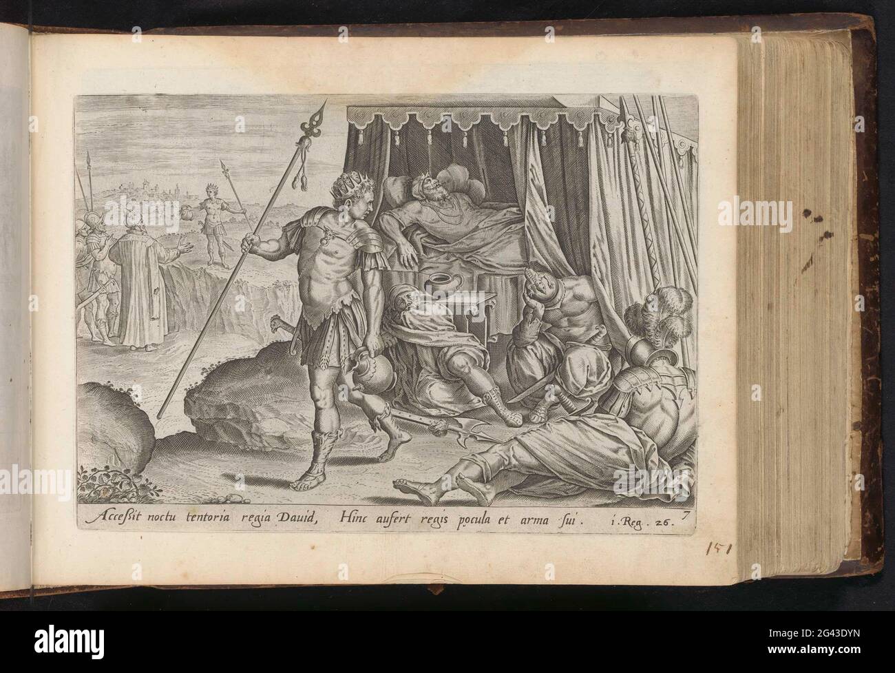 David saves the life of Saul; Van Saul, David, and Abigael; History of ...