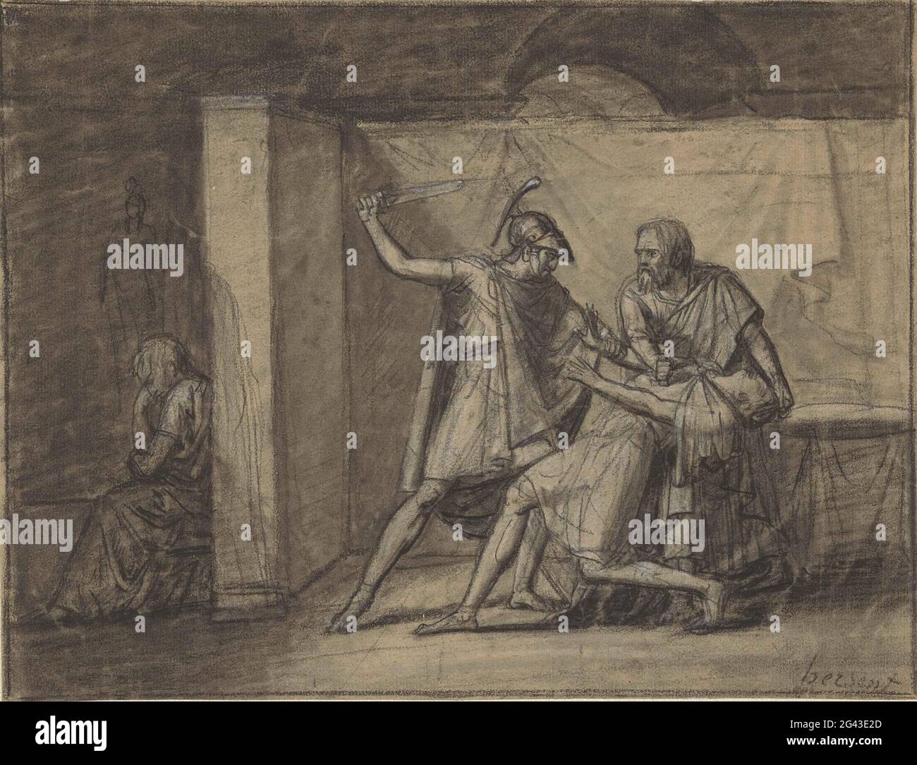 The death of Julius Caesar Stock Photo - Alamy