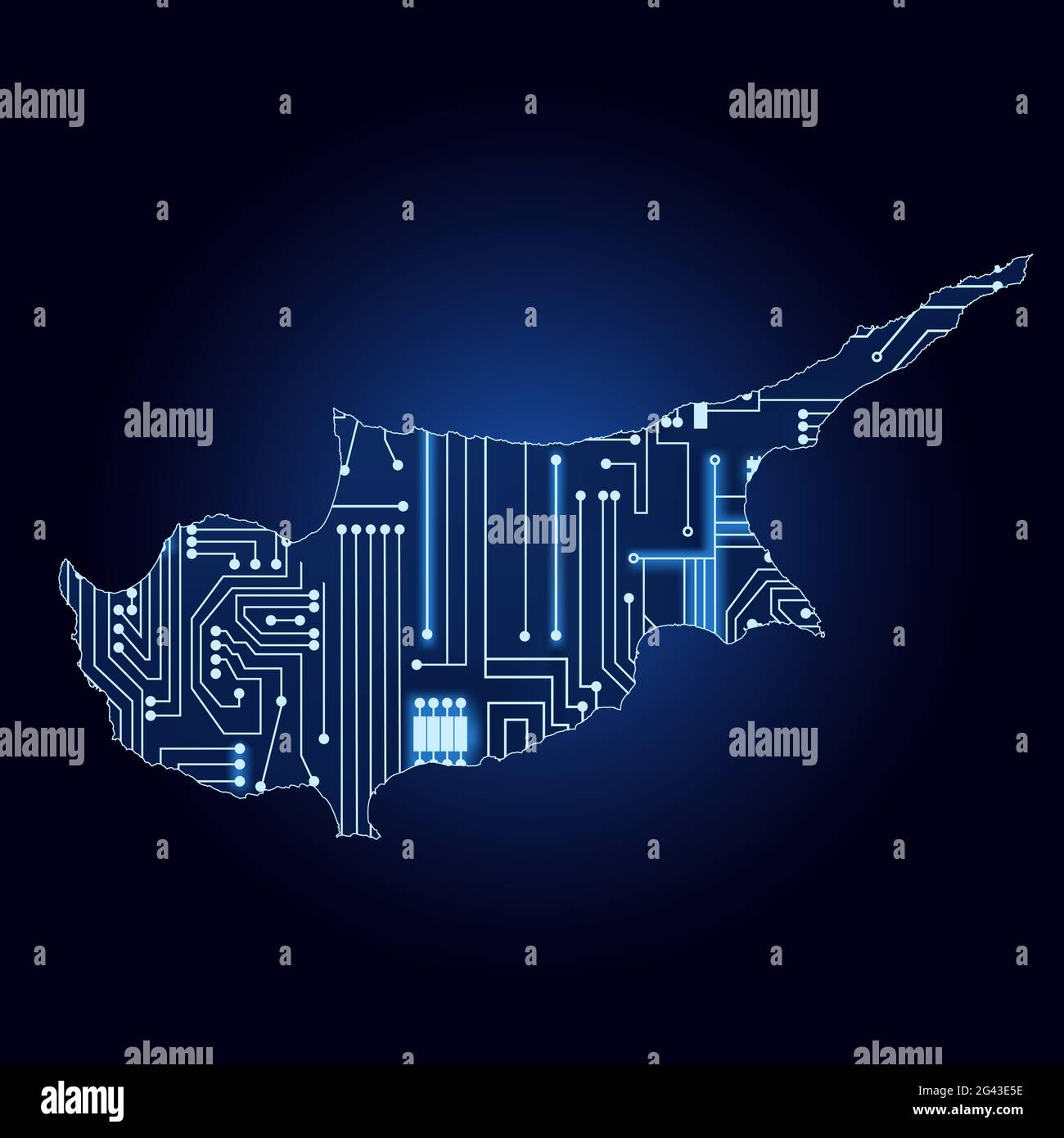 Map of cyprus hi-res stock photography and images - Alamy