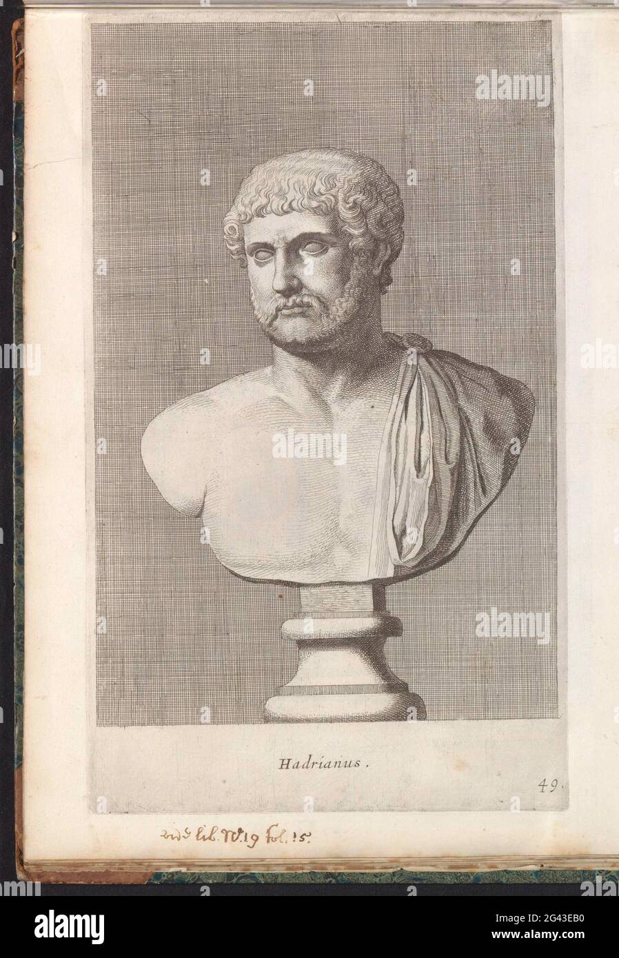 Bust of emperor Hadrian; Hadrian. Classic bust of a bearded man with ...