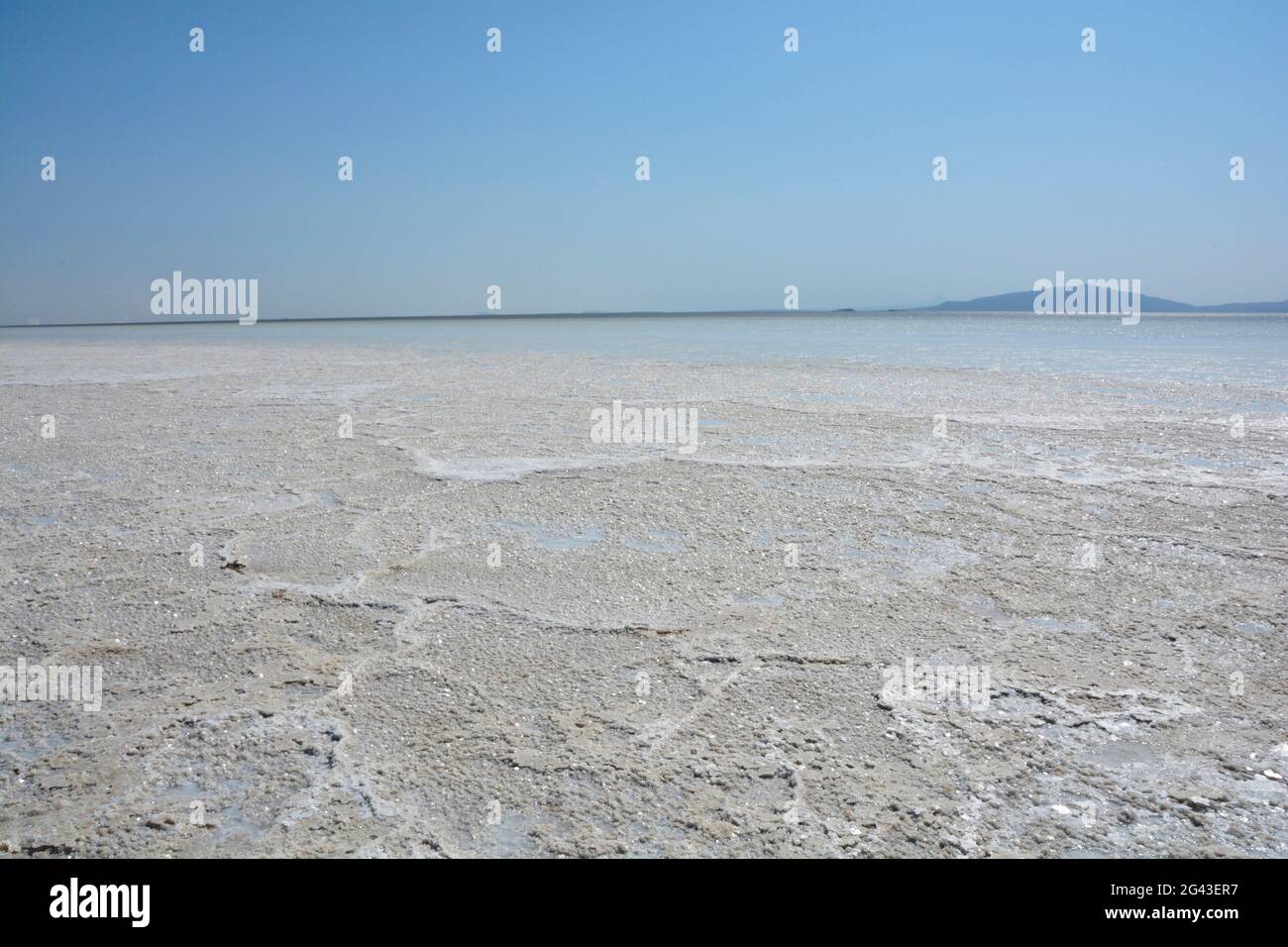 Ethiopia; Afar region; Danakil Desert; Danakil Depression; endless salt ...