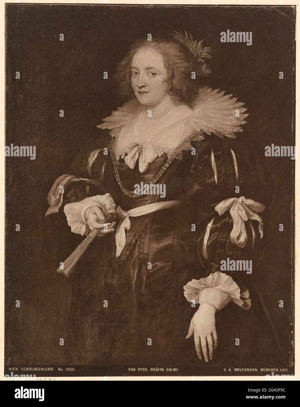 Portrait of amalia from solms. Portrait of Amalia. A range in her right ...