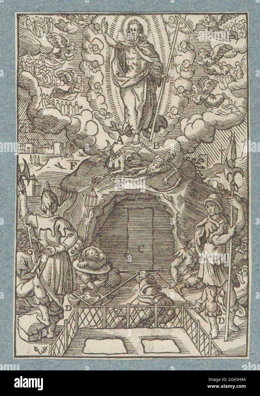 Resurrection of Christ. Christ rises from its sealed grave. He is ...