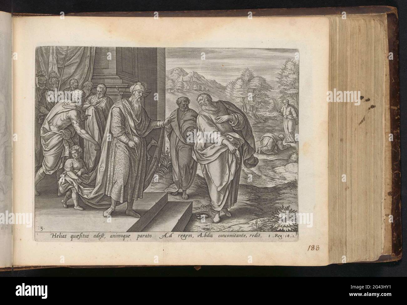 Elijah for the second time at King Achab; Gheschiedissis in Israel ...