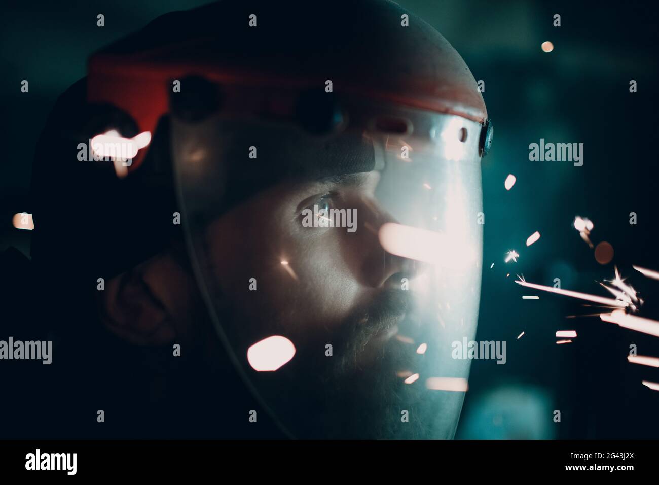 Flying sparks man hi-res stock photography and images - Alamy