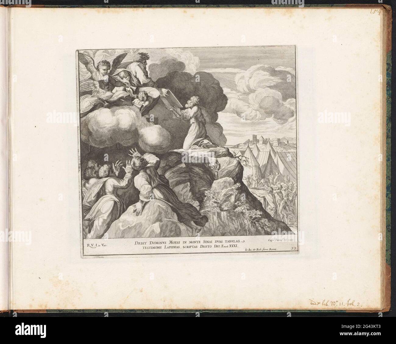 Moses receives the tables of the law; Paintings in the Loggia of Rafael ...