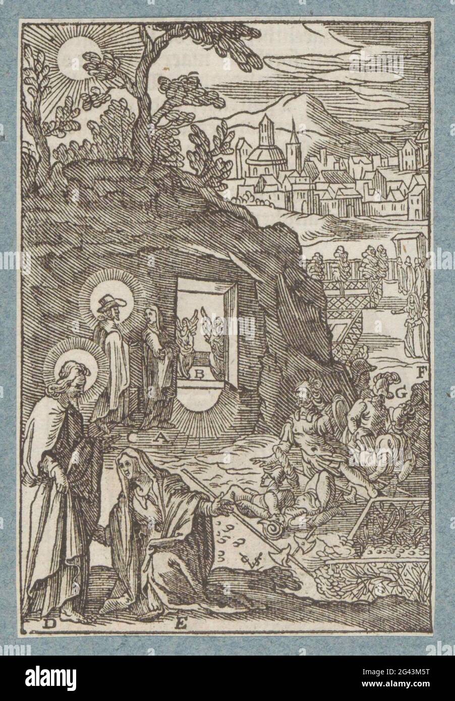 Christ appears to Mary Magdalene. Maria Magdalena sees two angels in the empty grave. When she ...