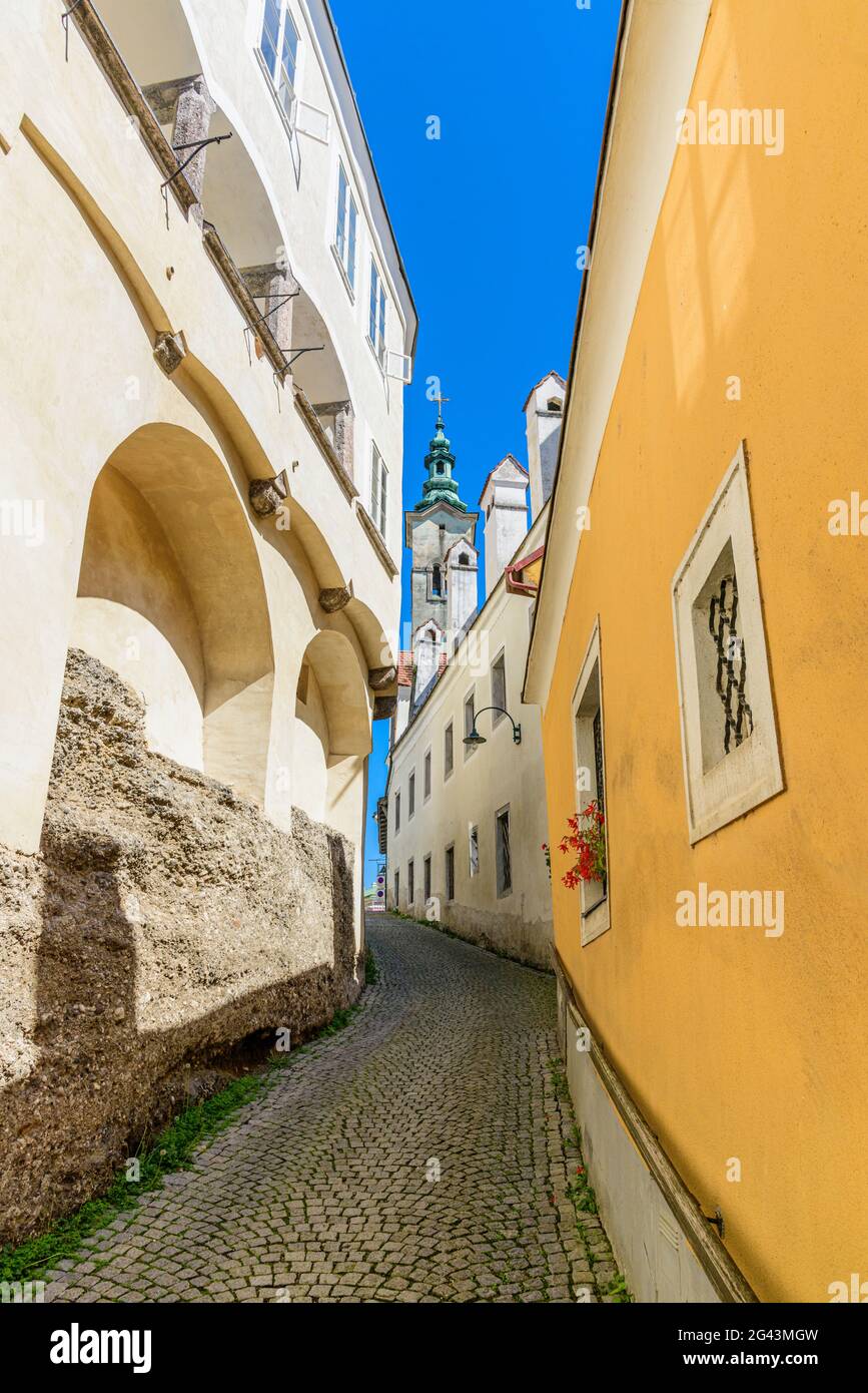 Alley in the city of Steyr, Upper Austria, Austria Stock Photo - Alamy