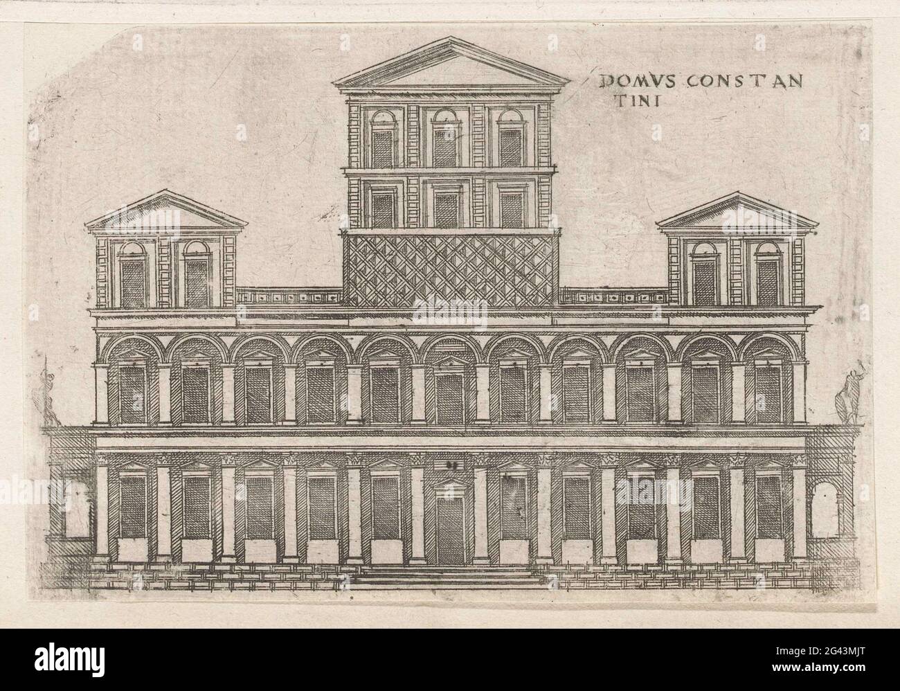 House of Emperor Constantijn in Rome; Domus Constantini; Livre des ...