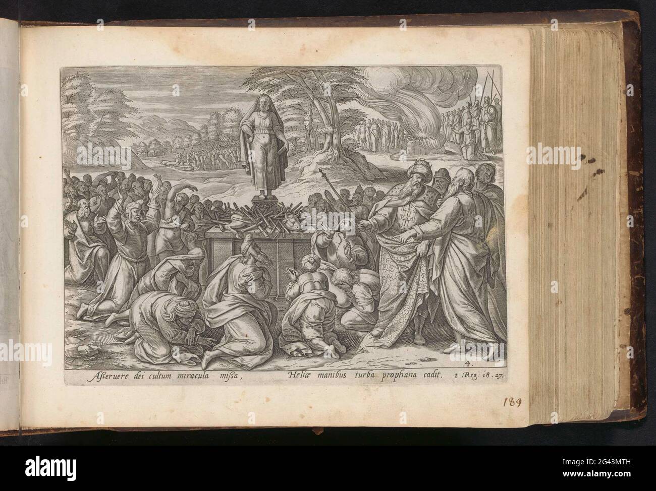 Elijah and the prophets of Baal; Gheschiedissis in Israel, from Achab ...