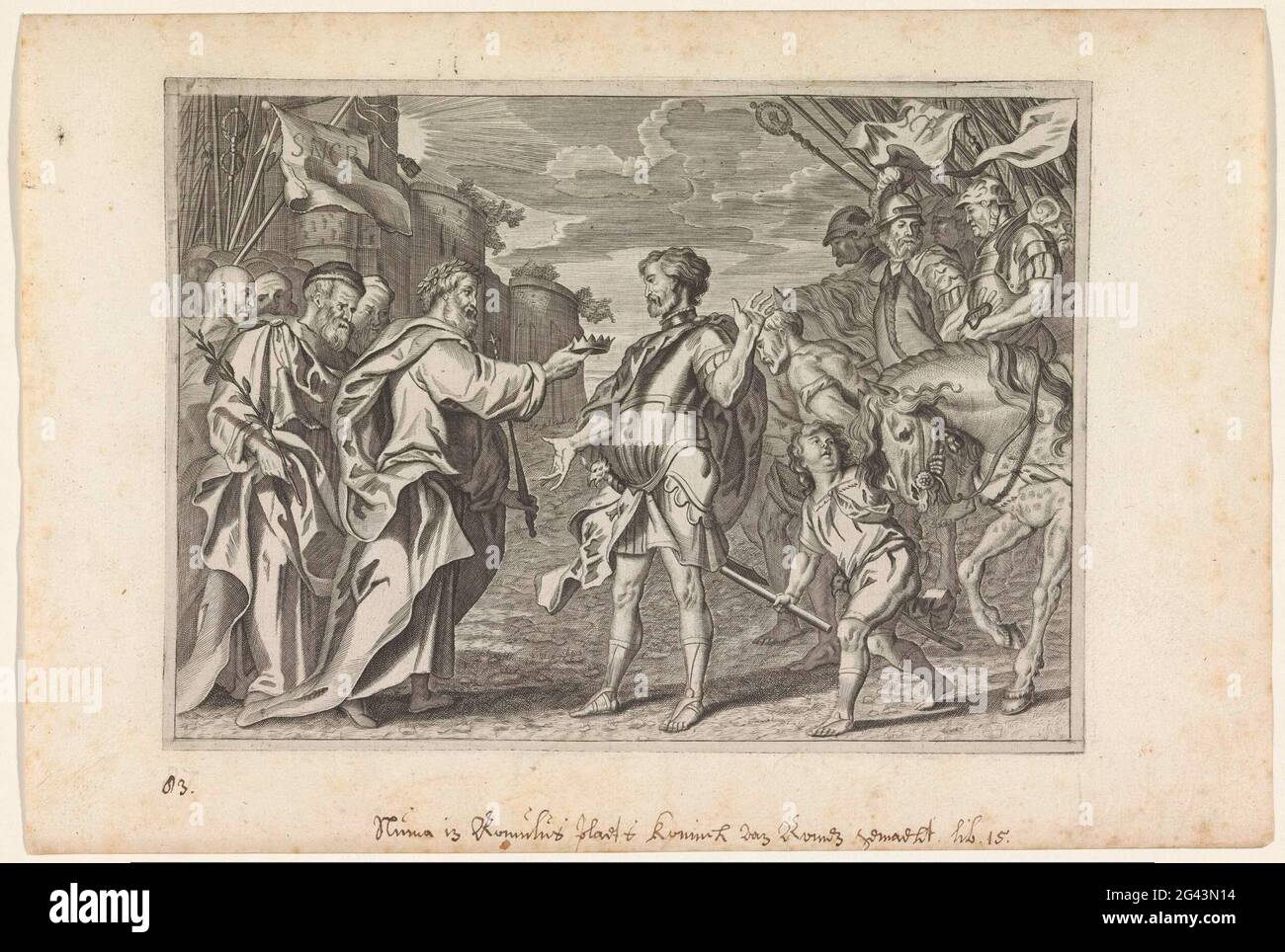 Numa Pompilius is designated as king of Rome; Metamorphoses from Ovid ...