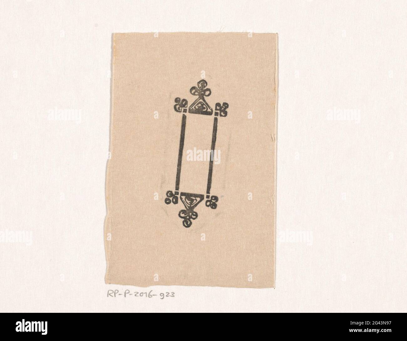 Vignette with decorated rectangle Stock Photo - Alamy