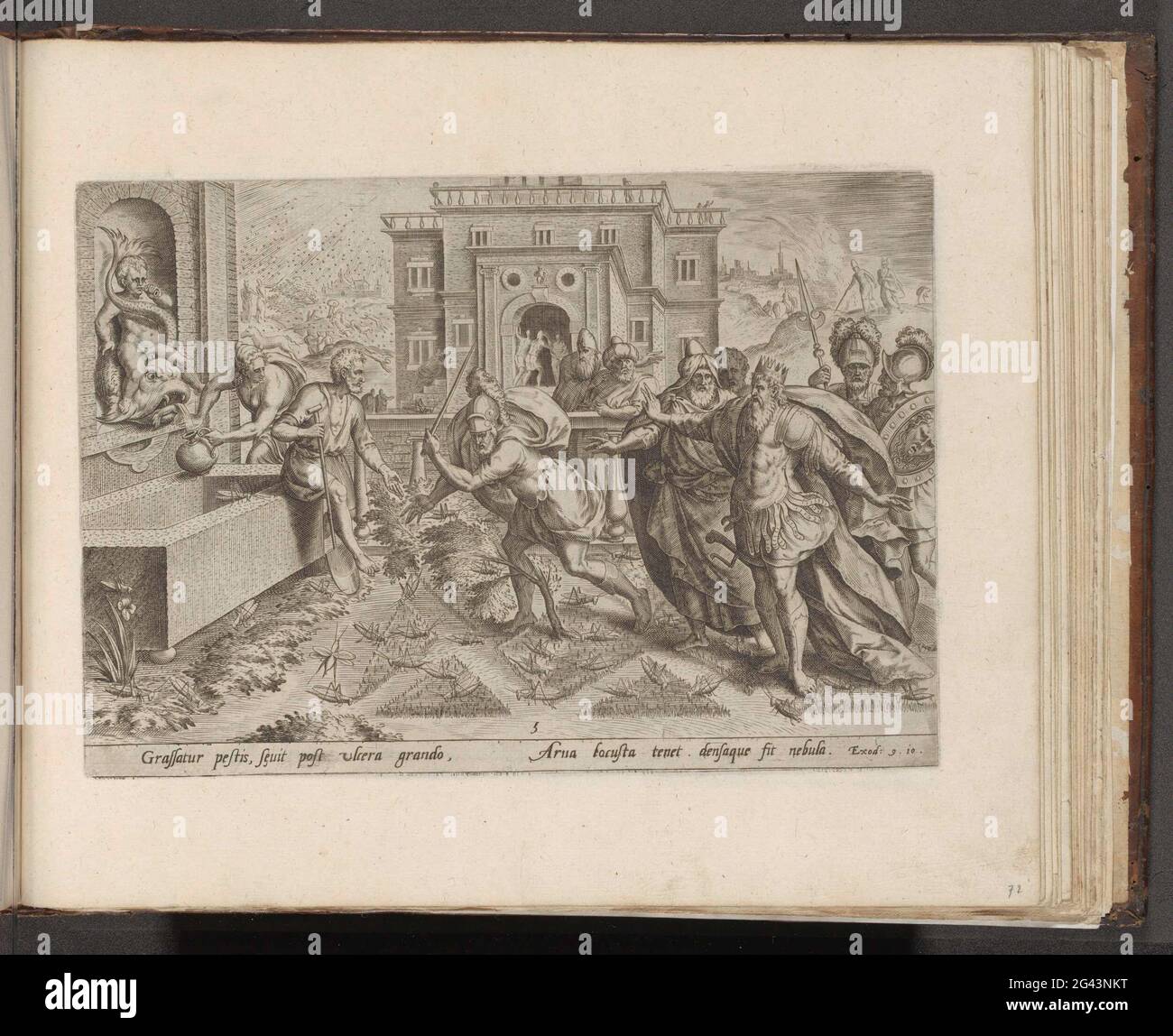 The seventh plague so there was hail hi-res stock photography and ...