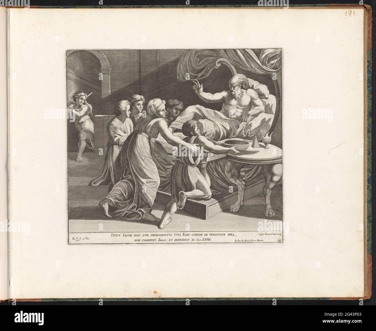 Isaac blessed Jacob; Paintings in the Loggia of Rafael; Imagins Veteris ...