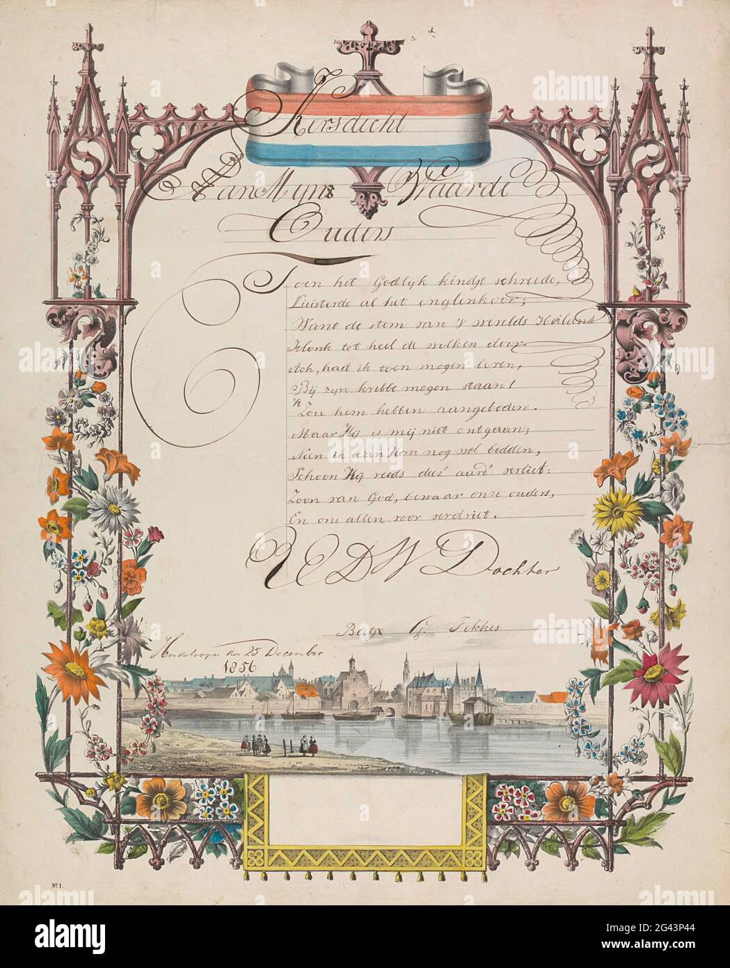 Greeting letter with face on Delft. Greeting letter with described ...